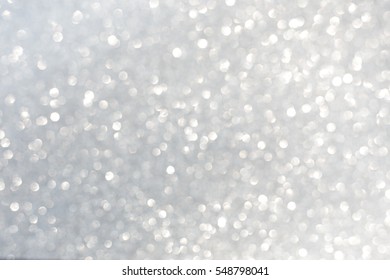 White Silver Gradient Glitter Bokeh Abstract Stock Illustration ...