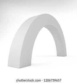 White Simple Arc Element 3d Render 스톡 일러스트 1206739657 | Shutterstock