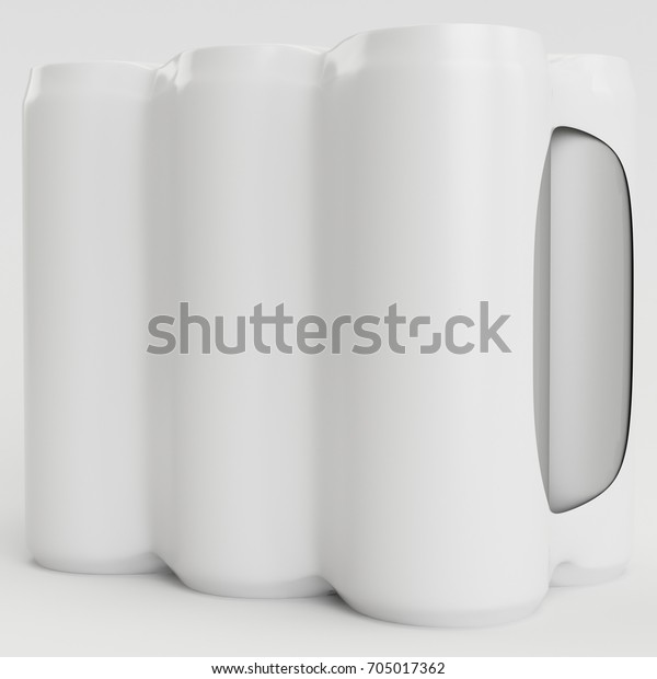 White Soda Shrinking 3d Render Side Stock Illustration 705017362 ...