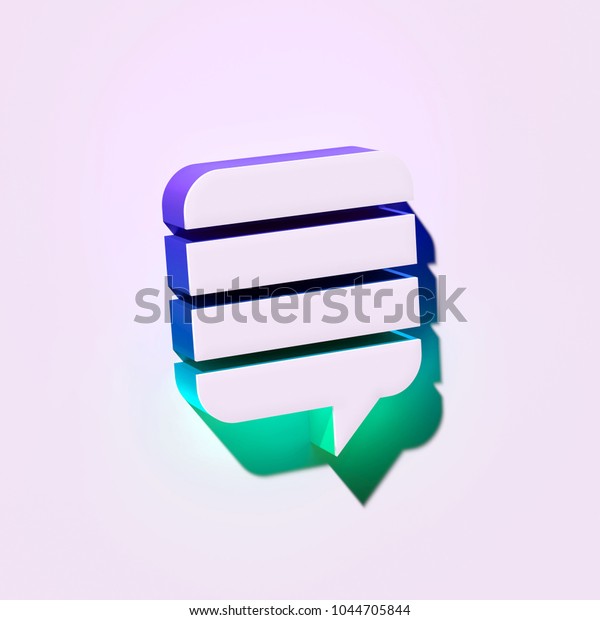 White Stack Exchange Icon 3d Illustration Stock Illustration 1044705844 ...