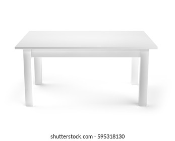 White Table Top Isolated Stock Photo (Edit Now) 188926610