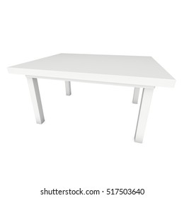 Wooden Table Isolated On White Background Stock Vector (Royalty Free ...
