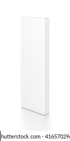 White Tall Rectangle Blank Box Isolated Stock Illustration 390795868