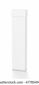 White Tall Thin Vertical Rectangle Blank Stock Illustration 477854941 ...