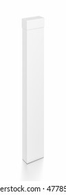 White Tall Thin Vertical Rectangle Blank: ภาพประกอบสต็อก 477854908 ...