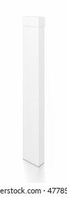 White Tall Thin Vertical Rectangle Blank Stock Illustration 477855436 ...