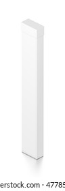 White Tall Thin Vertical Rectangle Blank Stock Illustration 477855532 ...