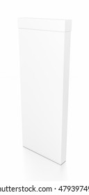 White Tall Thin Vertical Rectangle Blank Stock Illustration 479397538