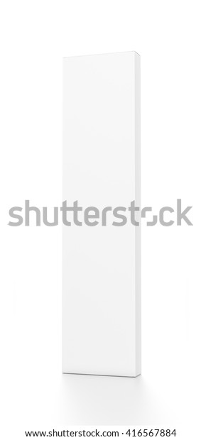White Tall Thin Vertical Rectangle Blank Stock Illustration 416567884 ...