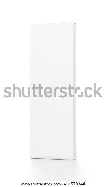 White Tall Thin Vertical Rectangle Blank Stock Illustration 416570344 ...