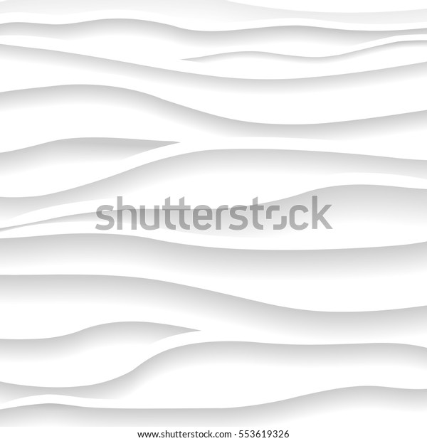 White Texture Wavy Background Interior Wall Stock Illustration ...