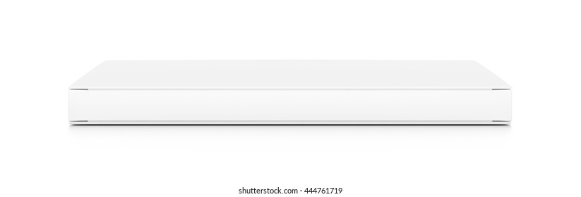 White Thin Flat Horizontal Rectangle Blank 스톡 일러스트 444761719 | Shutterstock