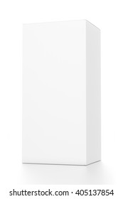 White Vertical Rectangle Blank Box Front Stock Illustration 405137854 ...