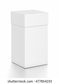 White Vertical Rectangle Blank Box Cover Stock Illustration 477854233 ...