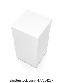 Vector Realistic 3d White Paper Box Stock Vector (Royalty Free) 788779549