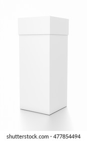White Vertical Rectangle Blank Box Cover Stock Illustration 477854494 ...
