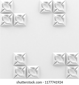 White Wall Panel 3d Rendering Abstract Stock Illustration 1177741924 ...
