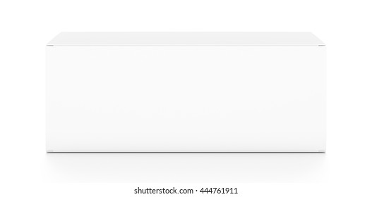 White Wide Horizontal Rectangle Blank Box Stock Illustration 444761911 ...