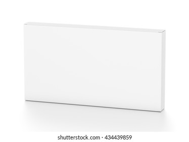 White Wide Thin Horizontal Rectangle Blank Stock Illustration 434439859 ...