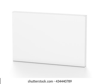 White Wide Thin Horizontal Rectangle Blank Stock Illustration 434440384