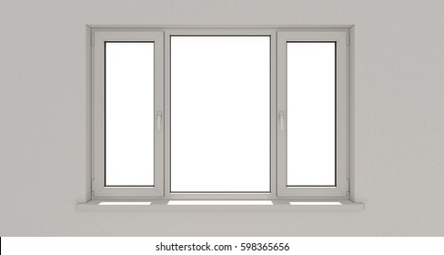White Window White Wall 3d 3d Stock Illustration 598365656 | Shutterstock