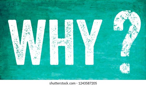 Why Question Mark Text On Bright Stock Illustration 1243587205 ...