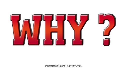 Why Red 3d Button Logo Icon 库存插图 1149699911 | Shutterstock