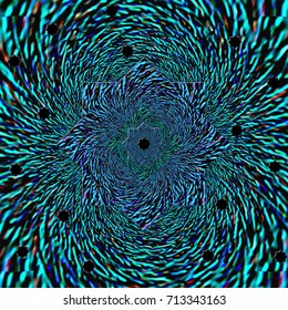 Wildly Exploding Blue Green Star Pattern Stock Illustration 713343163 ...