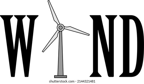 Wind Words Nice Colors Patterns Stock Illustration 2144321481 ...