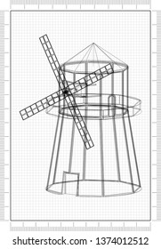 1,304 Windmill blueprint Images, Stock Photos & Vectors | Shutterstock