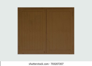 Realistic Brown Frame On Wooden Texture Stock Vector (Royalty Free ...