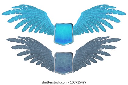 Winged Shields Stock Illustration 103915499 | Shutterstock