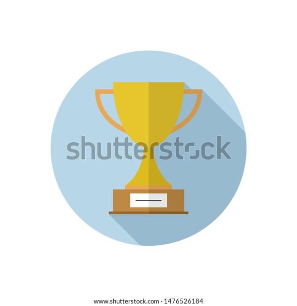 Winner Cup Trophy Cup Circle Simple Stock Illustration 1476526184 ...