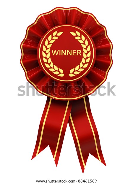 Winner Red Gold Rosette Stock Illustration 88461589 | Shutterstock