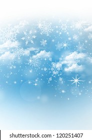Winter Sky Background Stock Illustration 120251407 | Shutterstock