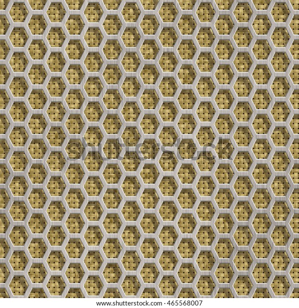 Wire Mesh Fabric Seamless Generated Hires Stock Illustration 465568007 ...
