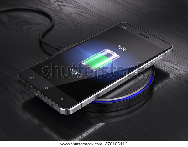Wireless Charging Smartphone 3d Render Stock Illustration 370105112 ...