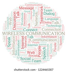 Wireless Communication Word Cloud Stock Illustration 1224465307 ...