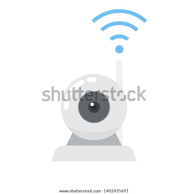 Wireless Security Camera Icon Clipart Image Stock Illustration ...