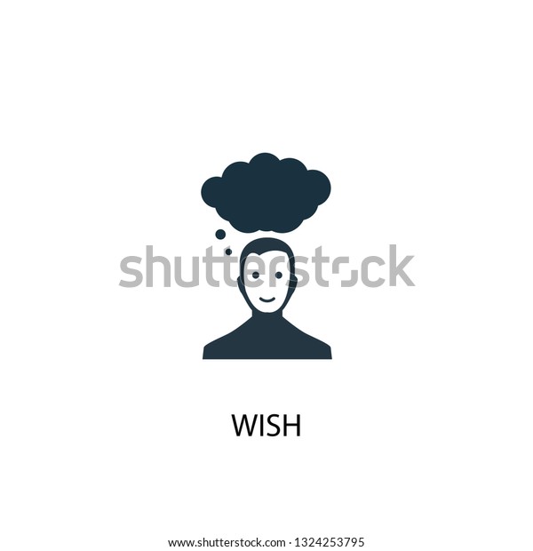 Wish Icon Simple Element Illustration Wish Stock Illustration ...