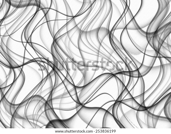Wispy Wavy Lines Stock Illustration 253836199 | Shutterstock