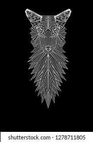 Wolf Isolated Low Poly Wireframe Polygonal Stock Illustration ...