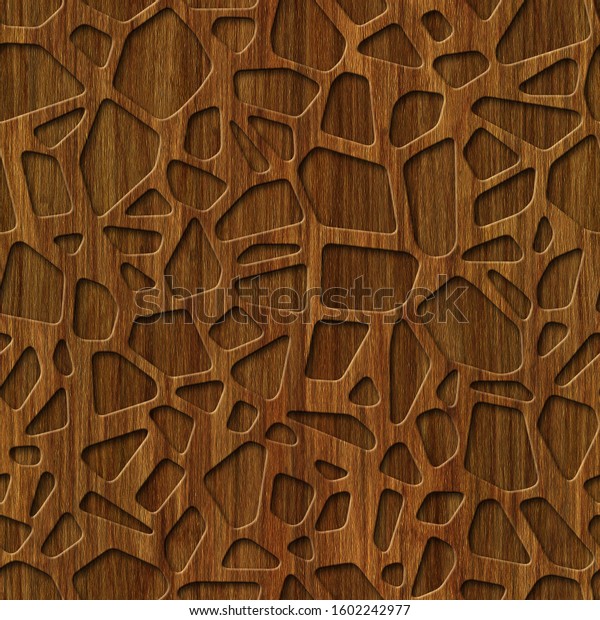 Wood Panel Seamless Texture Pattern 3d Stock Illustration 1602242977 ...