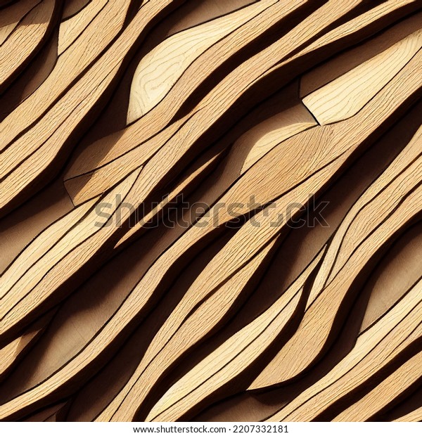 Wood Texture Seamless Pattern 3d Rendering Stock Illustration ...
