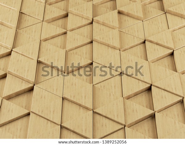 Wood Triangular Abstract Polygonal Background Wooden Stock Illustration ...