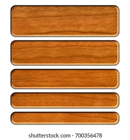 Set Wooden Tablets Stock Vector (Royalty Free) 120575209