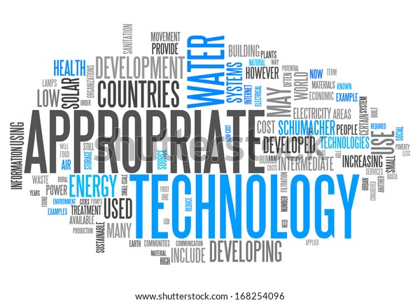 Word Cloud Appropriate Technology Stock Illustration 168254096