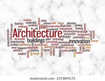 Word Cloud Architecture Concept Create Text Stock Illustration ...