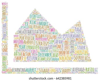 Word Cloud Big Data Finance Chart Stock Illustration 642362602 ...