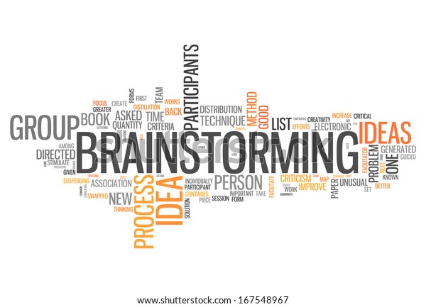 Word Cloud Brainstorming Stock Illustration 167548967